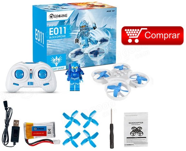 Eachine E011 Mini Review Español - Mini Drone Para Llevar Carga Lego